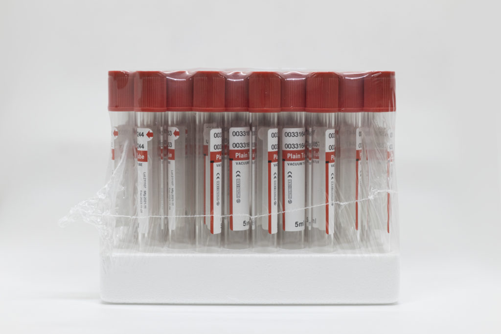 Test tube /Red capped/ – eSunMed LLC